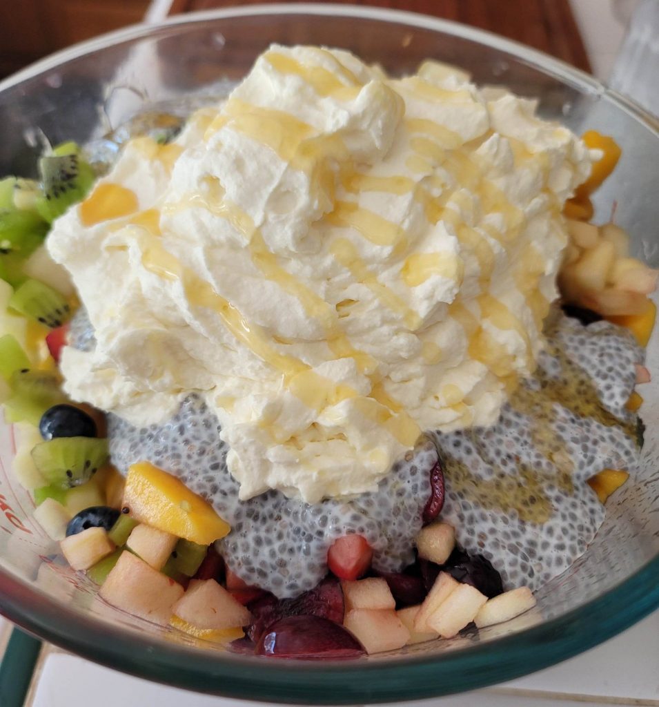 Sugar-Free Whipped Chia Seed Fruit Salad with Honey: A Healthy and ...